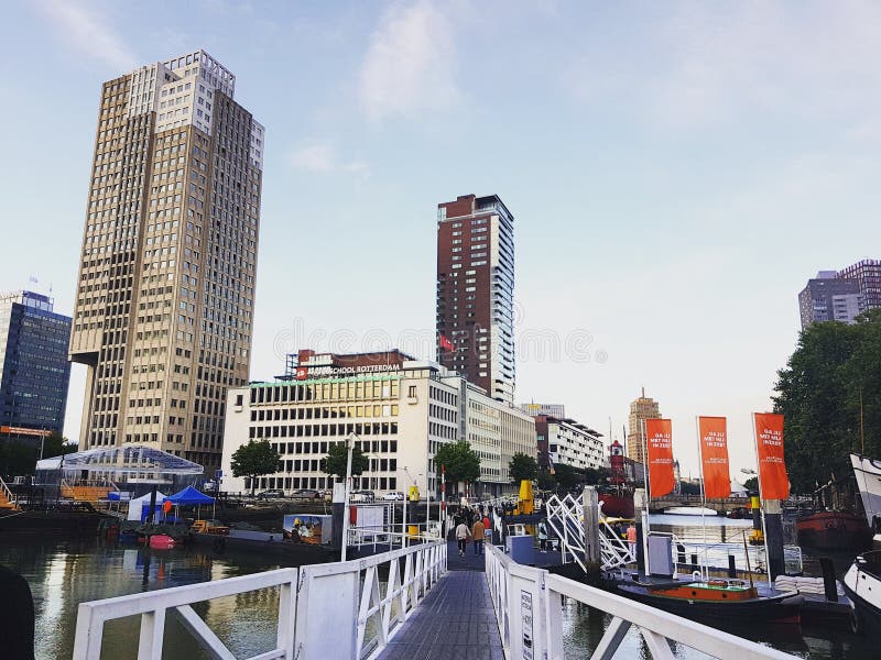 Rotterdam editorial stock image. Image of high, seaport - 98629799