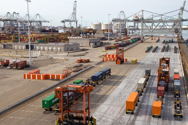 Rotterdam terminal editorial photography. Image of lift - 38244727