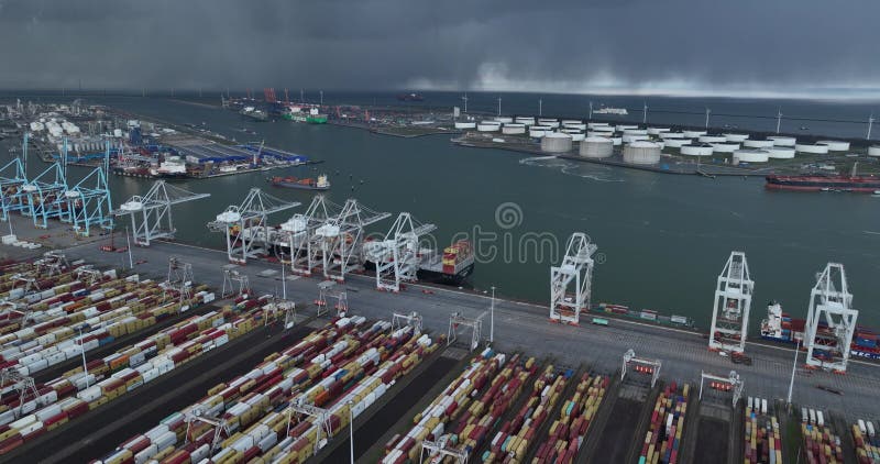 Rotterdam, 19th of January 2023, the Netherlands. a Birds-Eye View of ...