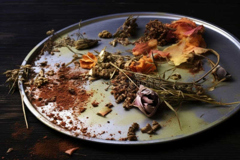Rotting Food Left Untouched on a Plate Stock Photo - Image of ...