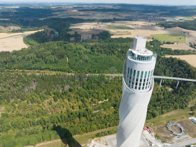 Rottweil, 15th of August 2022, Germany. the TK Elevator Test Tower is ...