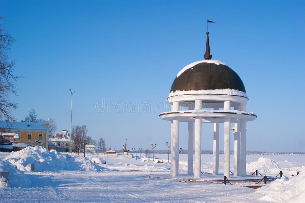 Rotunda stock photo. Image of karelia, public, quay, spring - 25096708