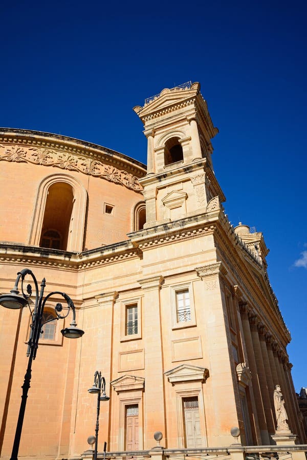 The Rotunda of Mosta, Malta. Stock Image - Image of tower, tourism ...