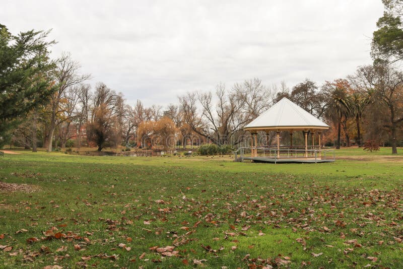 A Rotunda in Public Park and Gardens Stock Photo - Image of grass, park ...