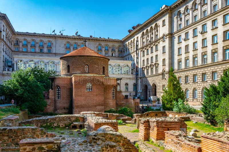 Rotunda of Saint George in Sofia, Bulgaria Stock Photo - Image of city ...