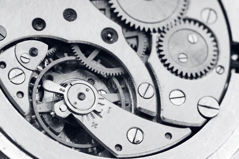 Rouages d'horloge image stock. Image du cercle, technique - 4259235