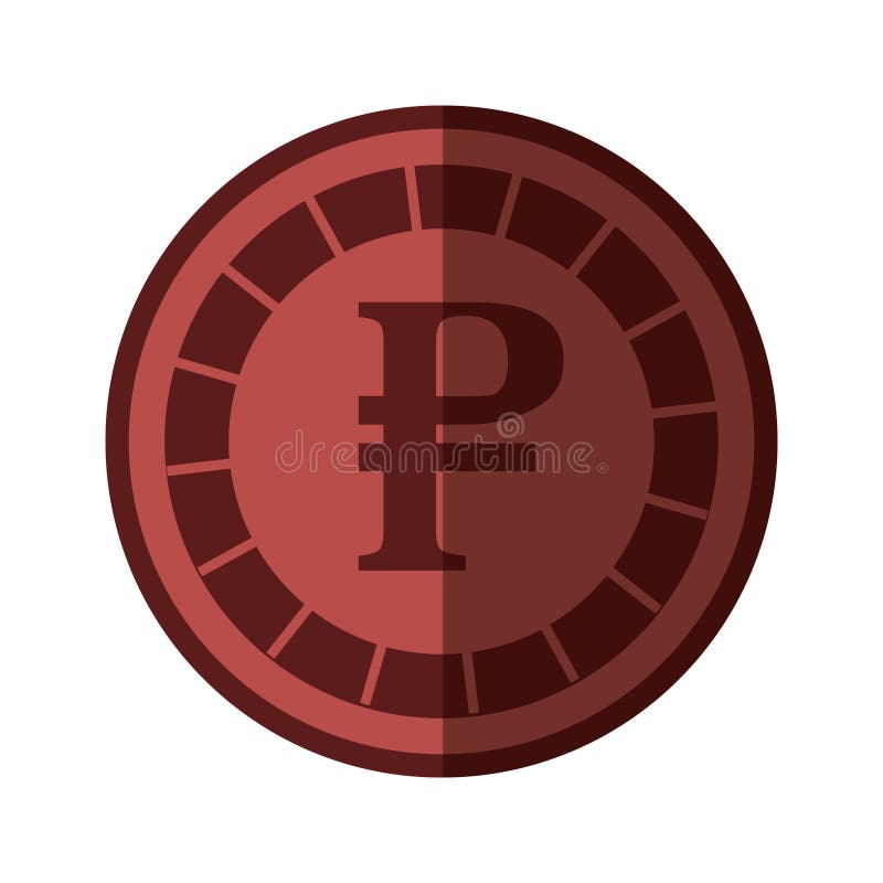 Rouble coin isolated icon stock vector. Illustration of vector - 79827371