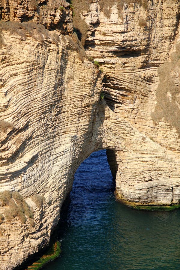 Beirut Rouche stock image. Image of cliffs, landmark - 13739139