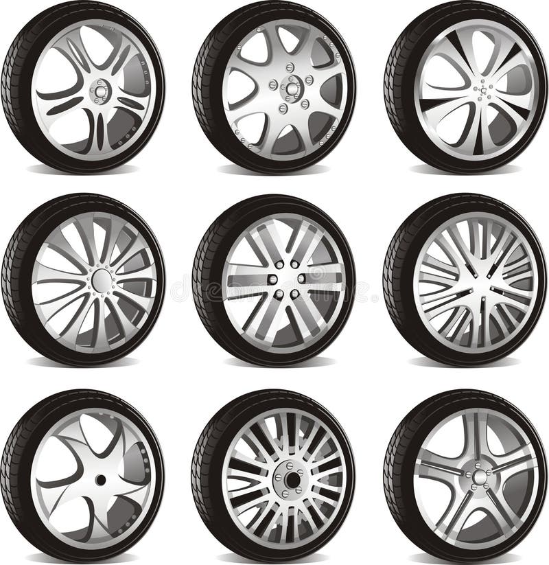 Roue automobile illustration de vecteur. Illustration du automobile ...