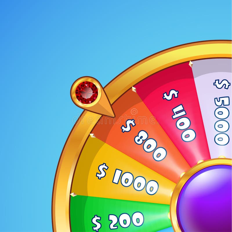 Roue De Rotation Réaliste De Fortune, Roulette Chanceuse Roue Colorée ...