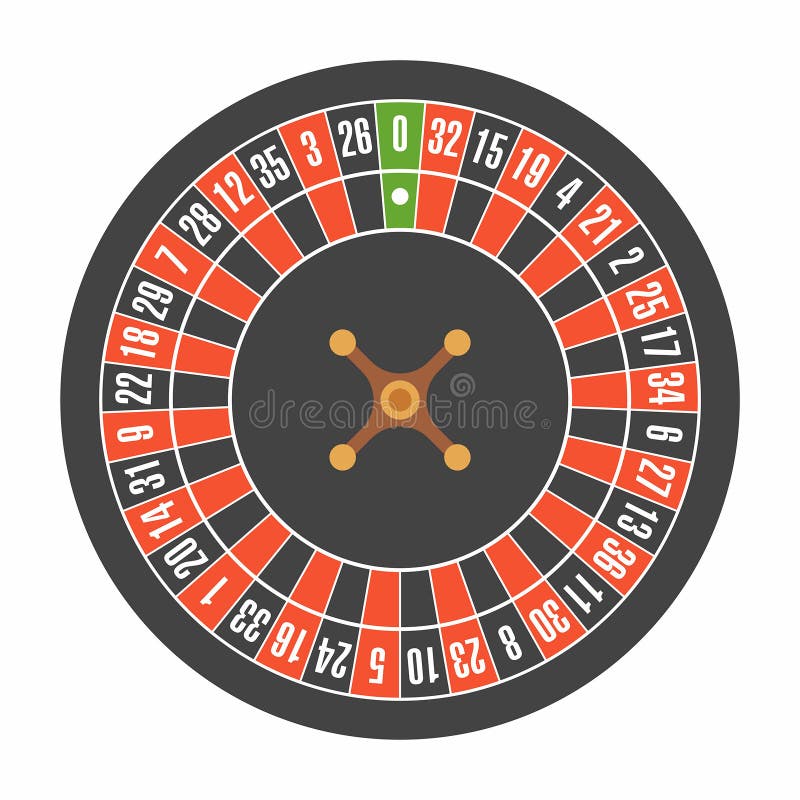 Table De Jeu De Roulette Rouge Avec Des Nombres Illustration de Vecteur ...