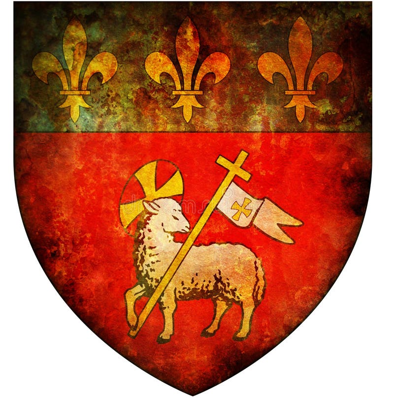 Rouen coat of arms stock illustration. Illustration of france - 193648556