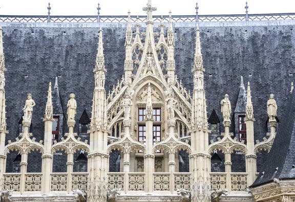 Rouen - Historic Palace stock image. Image of white, detail - 27276337