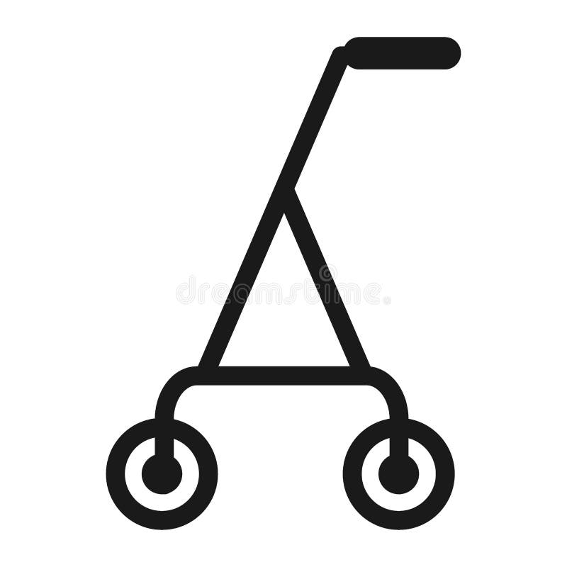 Roues de marche de canne illustration de vecteur. Illustration du ...
