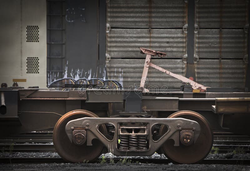 Roues De Train Chez Alberta Railway Museum Photo stock - Image du vieux ...