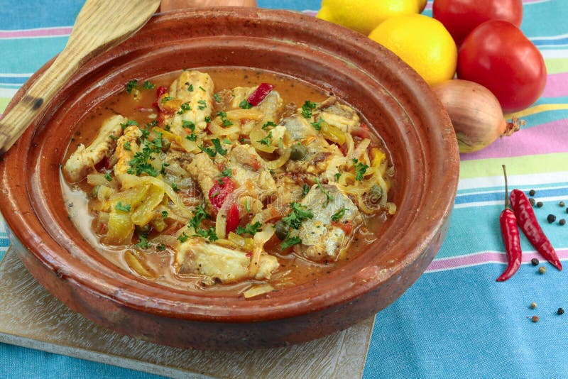 Rougail of fish stock image. Image of rougail, gastronomy - 166372491