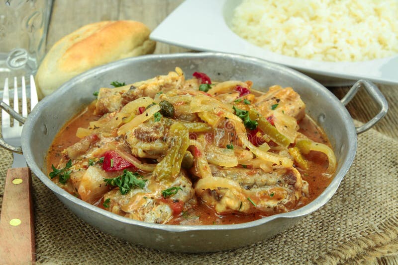 Rougail of fish stock photo. Image of tomato, garlic - 166372584