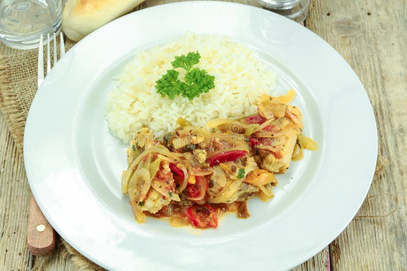 Rougail of fish stock photo. Image of cuisine, rougail - 166372830