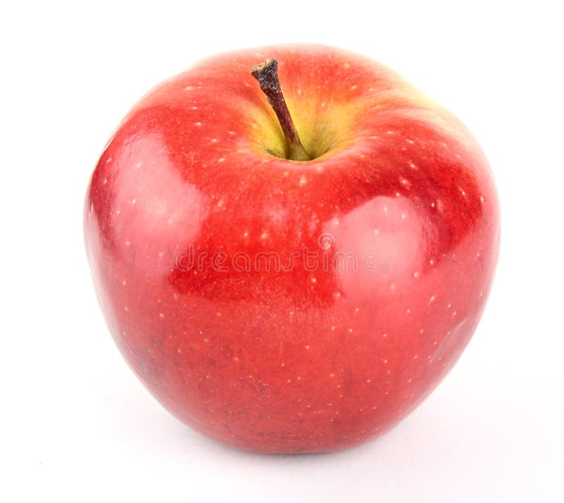 Rouge d'Apple. D'isolement image stock. Image du fruits - 17905771