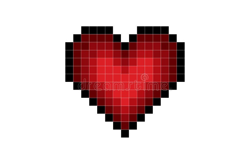 Coeur De Pixel De Couleur D'arc-en-ciel Illustration de Vecteur ...