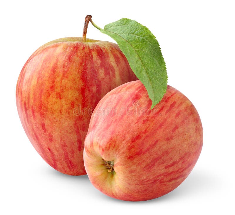 Pommes rouges d'isolement image stock. Image du organique - 64403335