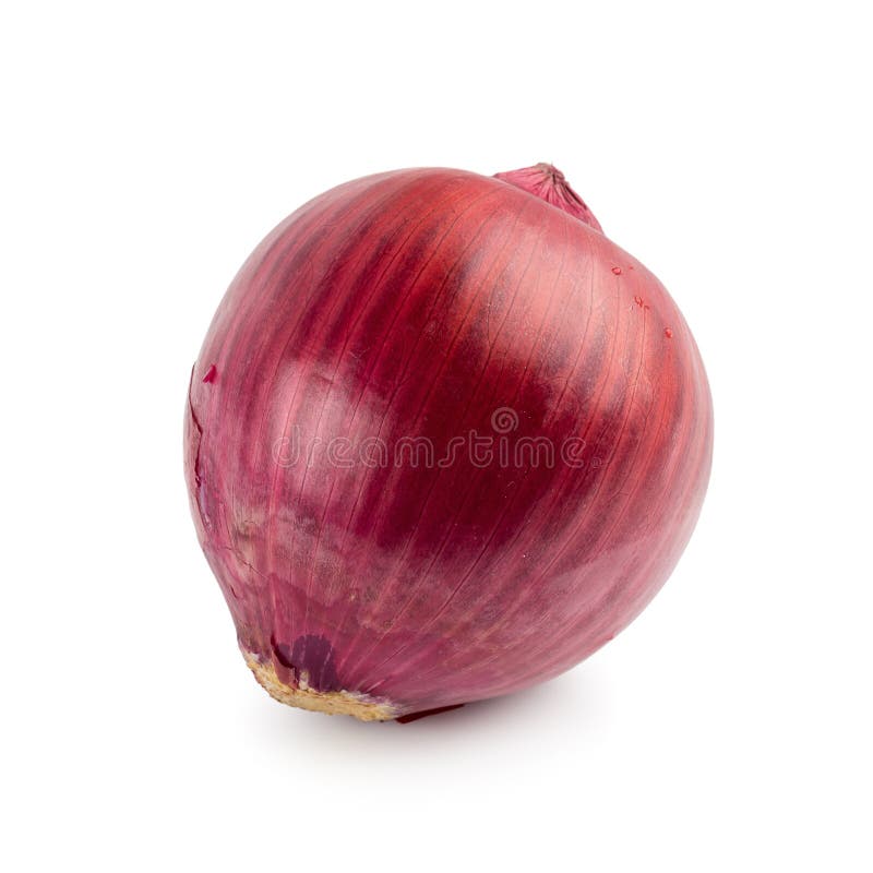 Rouge Et Oignons D'or D'isolement Sur Le Fond Blanc Illustration Stock ...