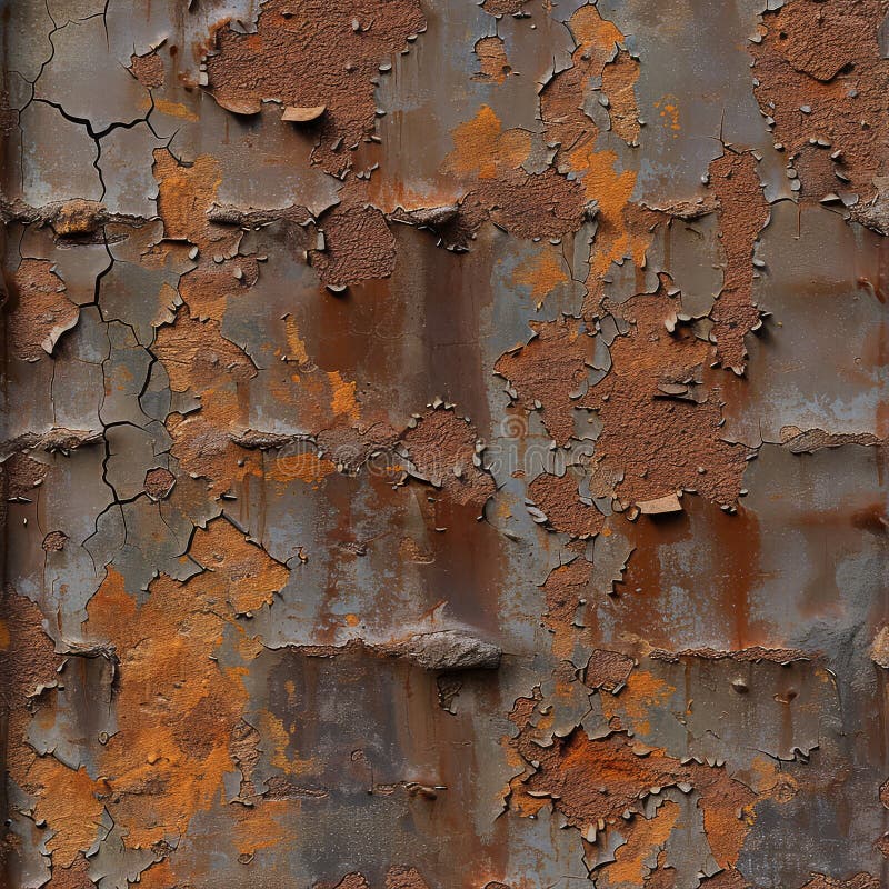 Rough, Aged Metal with Prominent Brown Rust Spots Stock Illustration ...