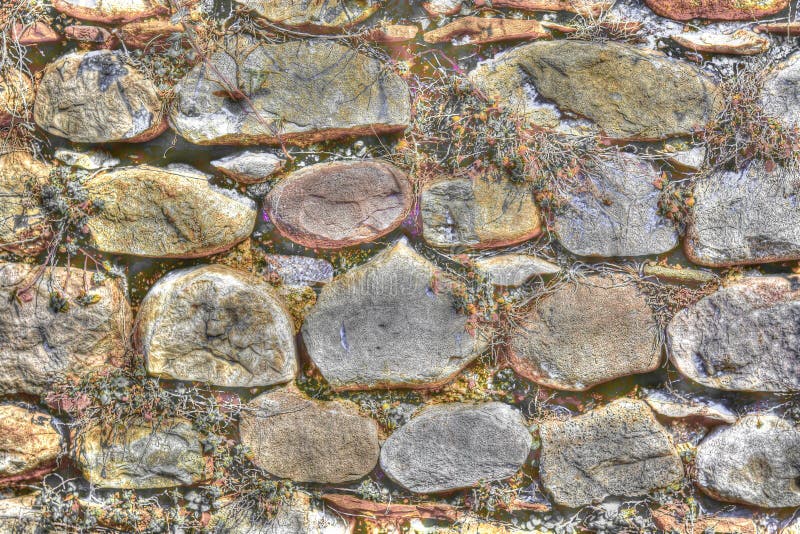 A Rough, Ancient Pebble Wall Stock Photo - Image of dirty, classic ...