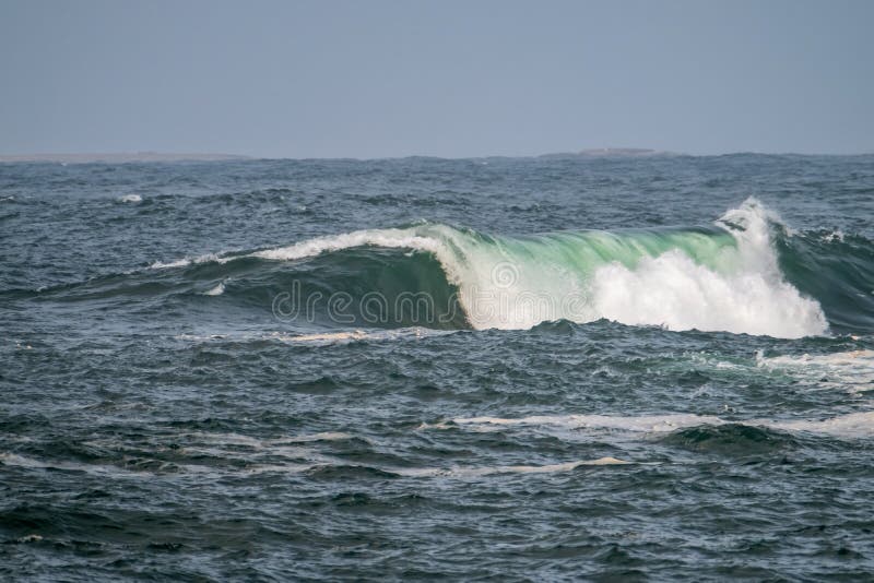 Rough Atlantic Ocean One Day after Storm Atiyah Passed by on Dezember ...