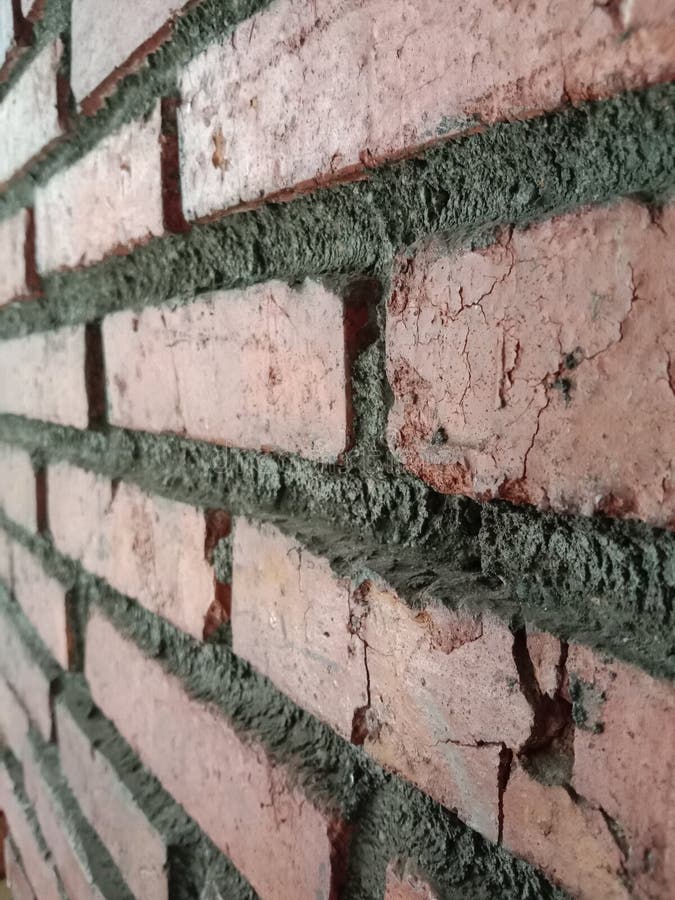 Rough and Authentic Red Brick Wall Texture Stock Image - Image of ...