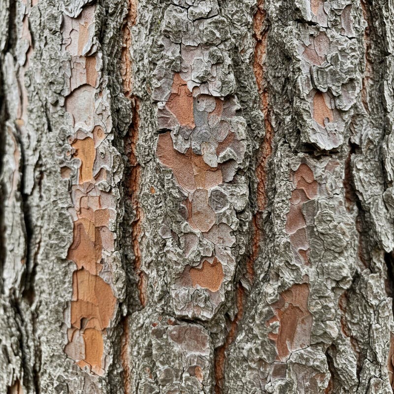 Rough Bark of a Tree, Featuring a Flaky and Layered Texture. the ...