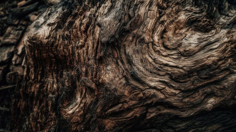 Rough and Barky Textures Tree Trunk. AI Generated Stock Illustration ...