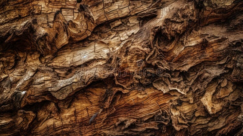 Rough and Barky Textures Tree Trunk. AI Generated Stock Image - Image ...