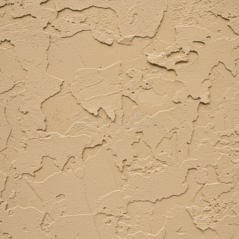Rough, Beige Plaster Texture with Uneven, Cracked Patterns Covering the ...