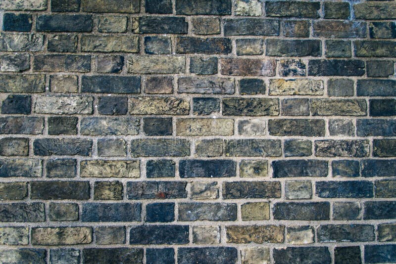 Rough Black Brick Wall and Texture Background Stock Image - Image of ...