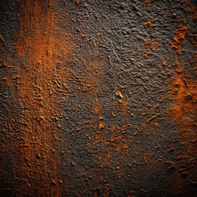 Rough Black Wall Texture with Rust and Grunge Effect Stock Illustration ...