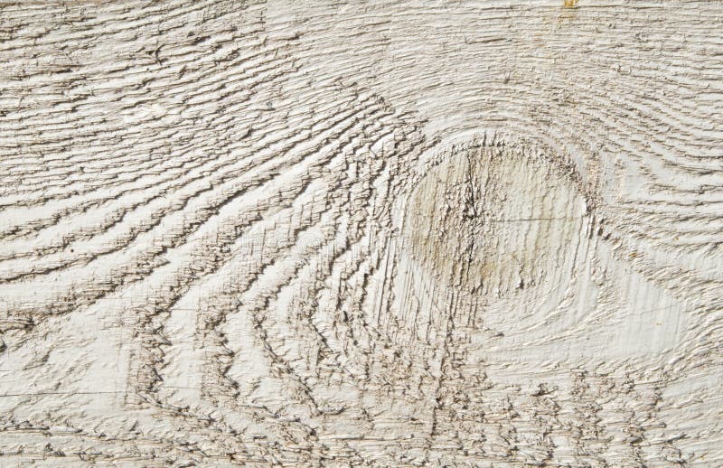 Rough Board Painted White with Knot Stock Image - Image of board ...