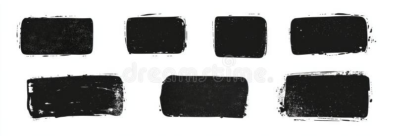 A Rough Box Brush Frame Shapes the Set. the Text Box Features a Rough ...