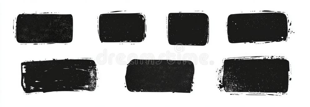 A Rough Box Brush Frame Shapes the Set. the Text Box Features a Rough ...