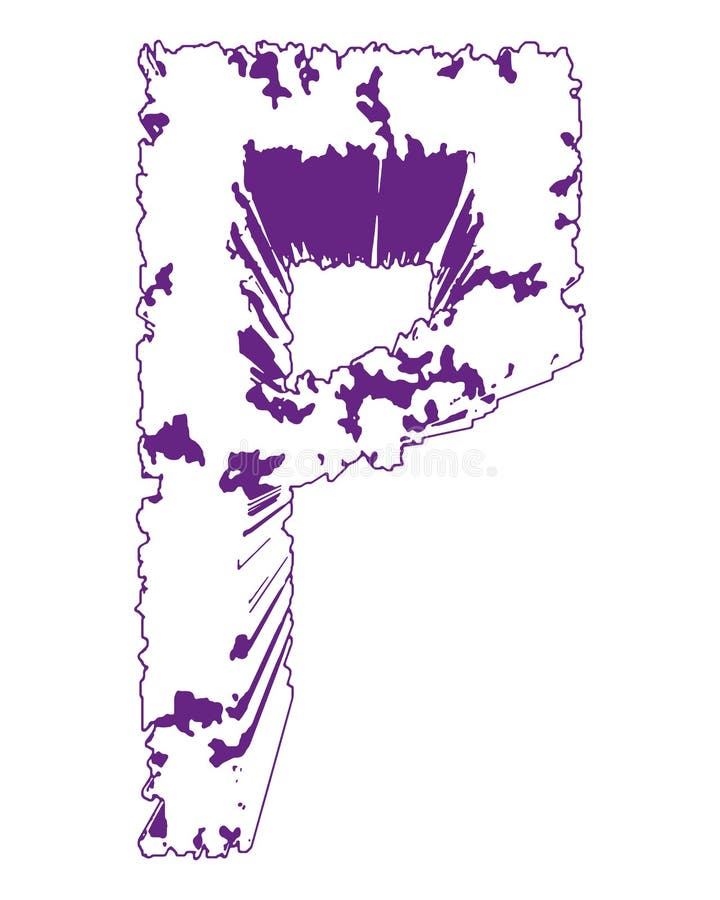 Gothic Style Wooden Letter.Custom Font Illustration. Stock Illustration ...