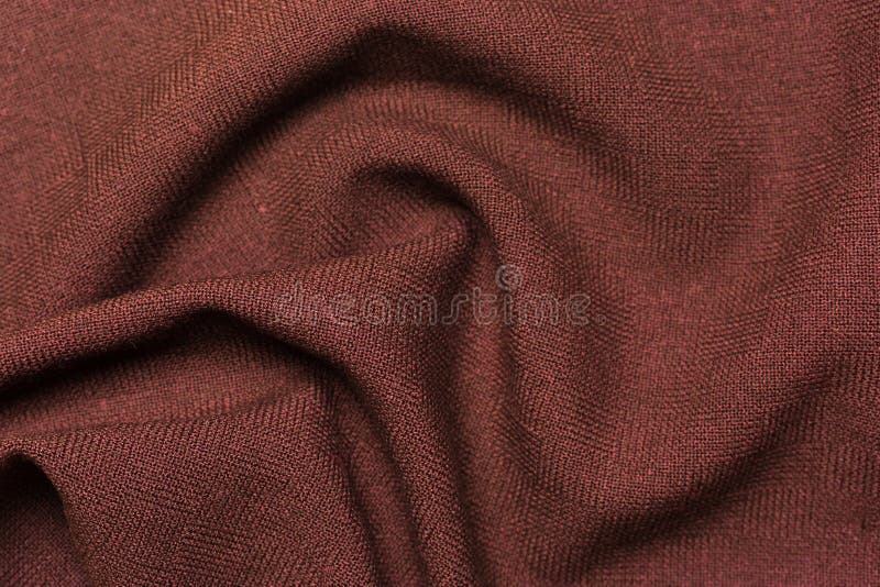 Rough Brown Woolen Cloth Fabric Texture. Abstract Background with Soft ...