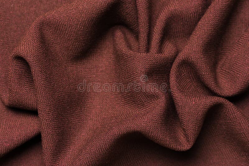 Rough Brown Woolen Cloth Fabric Texture. Abstract Background with Soft ...