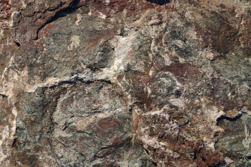 Rough Bust Fractured Red Gray Stone Texture Material Macro Closeup ...