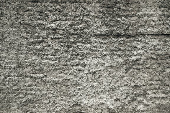 Rough Cast of Concrete and Cement Coating on the Wall Stock Image ...