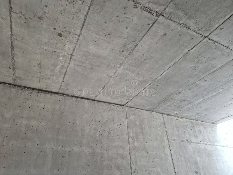 Rough Casting with the Remains of Formwork Casting with Stock Image ...