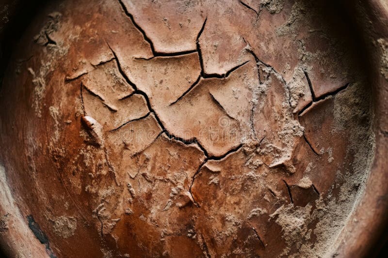 Rough Clay Pottery Texture, Earthy Brown Surface with Visible Hand ...