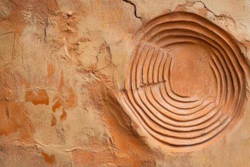 Rough Clay Pottery Texture, Earthy Brown Surface with Visible Hand ...