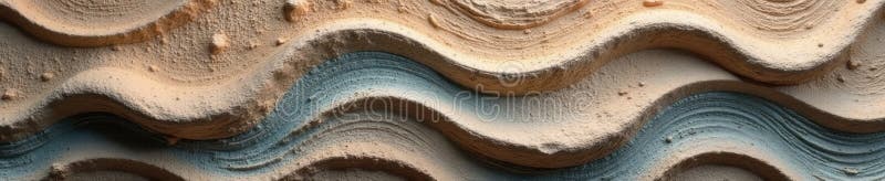 Rough Clay Texture Mimicking Ocean Wave Patterns in Stone , Vintage ...