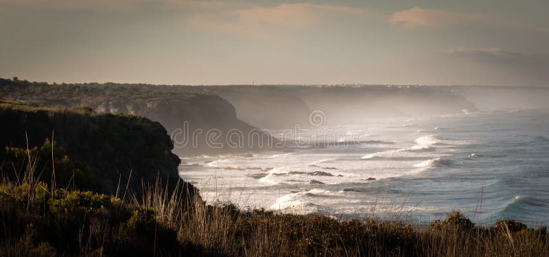 Rough Cliffs Along the Vicentina Coast Stock Photo - Image of hiking ...