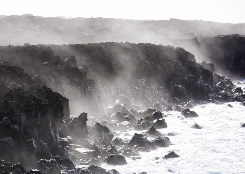 Rough cliffs at the shore stock image. Image of route - 46620397